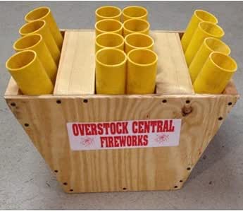 Amazon.com: 16 Shot Fireworks Fan Rack With 1.75" Fiberglass Mortar ...