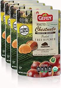 Amazon.com : Gefen Organic Whole Roasted and Peeled Chestnuts 5.2oz (4 ...