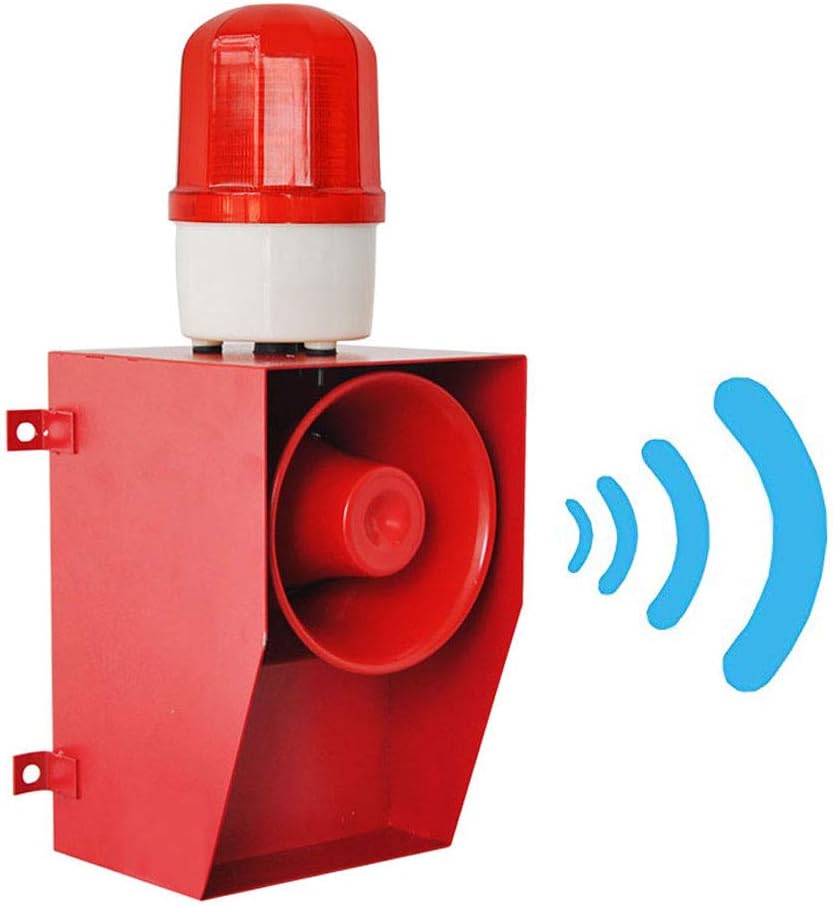 Amazon.com: YJINGRUI Industrial Sound and Light Alarm Siren Waterproof ...