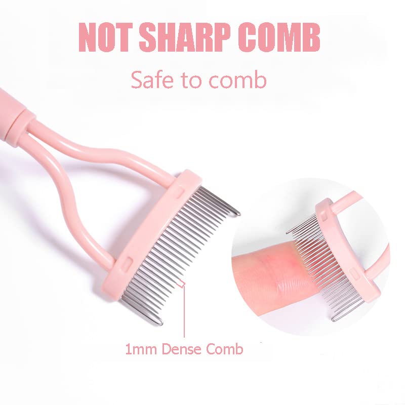 Eyelash Comb, BYVUTE Eyelash Mascara Separator with Comb Cover, 4pcs ...