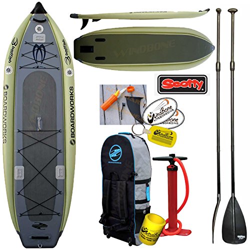 2014 Boardworks Badfisher MCIT 11' Inflatable Fishing Stand-Up Paddle ...