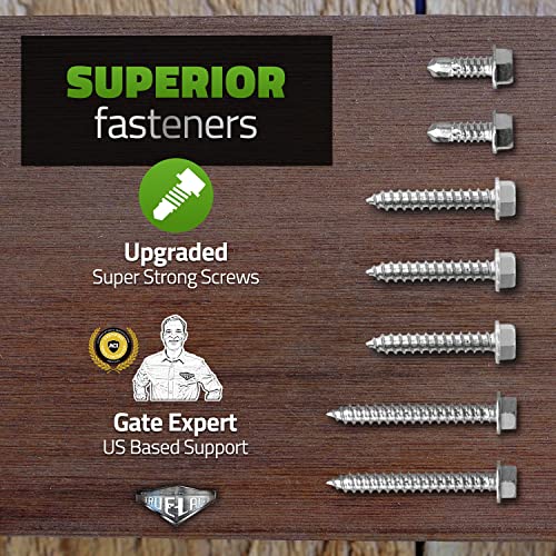 True Latch 8' Telescopic Gate Brace - Wood Privacy Fence Anti Sag Gate ...