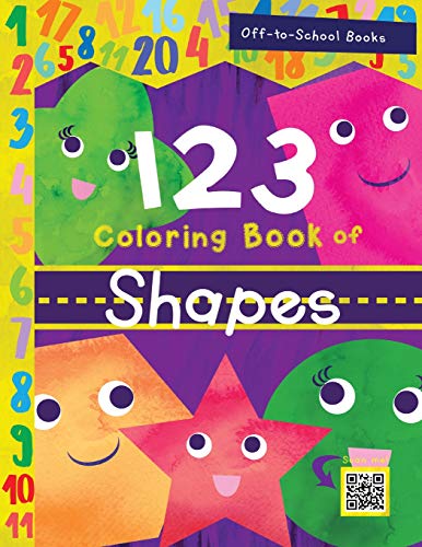 123 Coloring Book Of Shapes (Children's Book, Number Book, Preschoolers ...