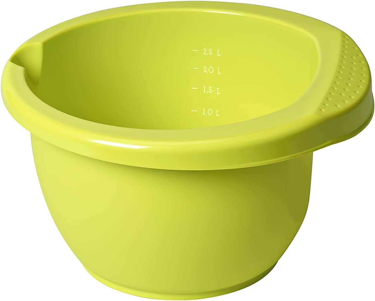 Rotho, Onda, Mixing bowl 2.5 l, Plastic (PP) BPA-free, green, 2,5l (26 ...