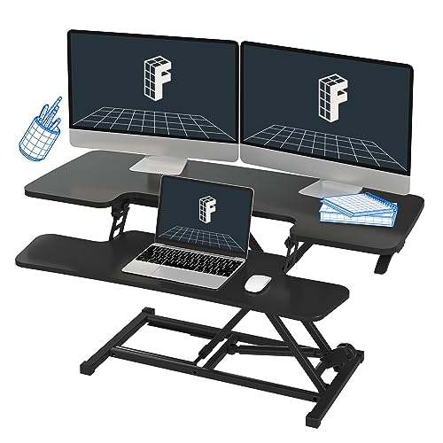 FLEXISPOT Sit to Stand up Desk Riser 42in Standing Desk Converter ...