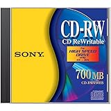 Amazon.com: Sony CD-RW High Speed Rewritable Disc (One-Pack) : Electronics