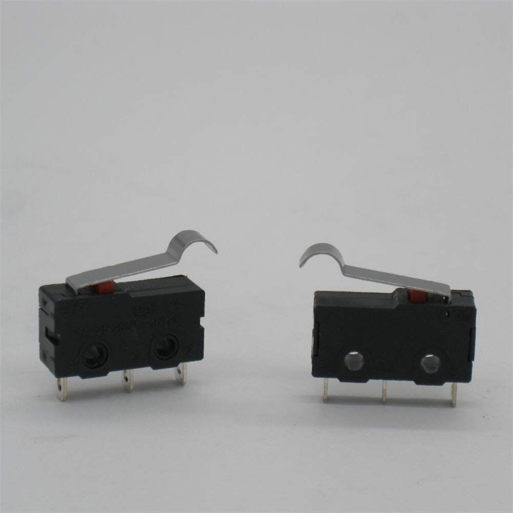 Taiss 10pcs 250V 5A 3 Pin NO NC Tact Switch Sensitive switch Micro Limit Switches Handle Mini ...