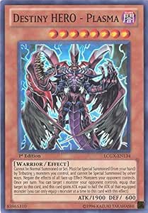 Amazon.com: YU-GI-OH! - Destiny Hero - Plasma (LCGX-EN134) - Legendary ...