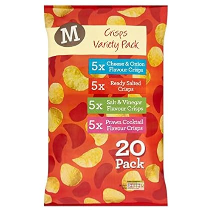 Morrisons Variety Mix Crisps 20X25G: Amazon.co.uk: Grocery