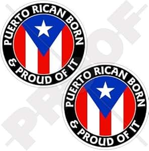Amazon.com: PUERTO RICO Puerto Rican Born & Proud 75mm (3") Vinyl ...