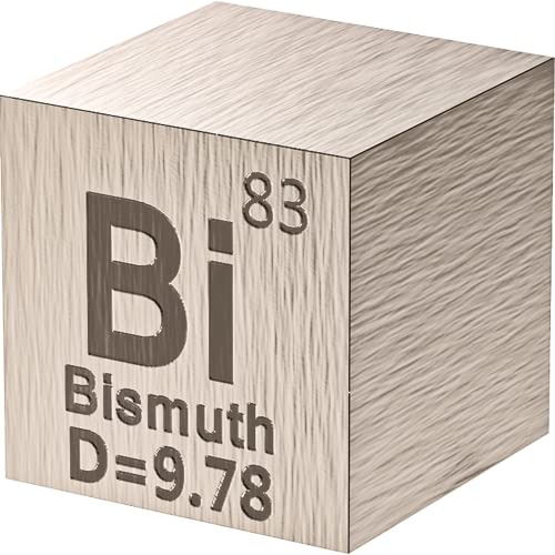 Bismuth Cube - Metal Element Cubes - Laser Engraved Density Cube Set ...