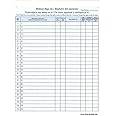 Amazon.com : Patient Sign-in Sheets, Bilingual 8-1/2" X 11" (Blue ...