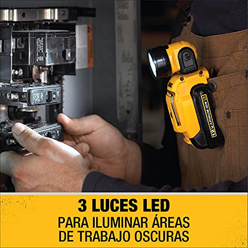 DEWALT 12V MAX Magnetic Work Light, LED, Hand Held with Clip and ...