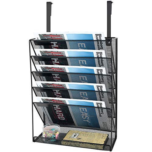 samstar Hanging Wall File Organizer, 5-Tier Vertical Wall Mount File ...