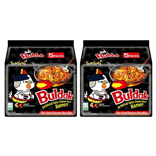 Samyang Buldak Hot Spicy Chicken Ramen Noodle Korean Stir-Fried Ramen ...