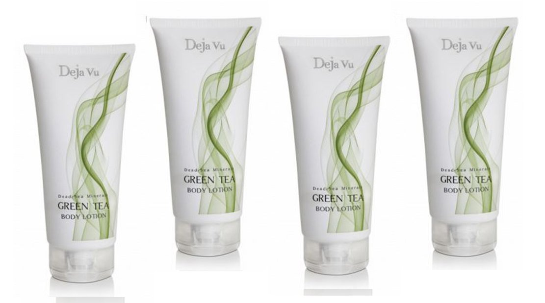 Amazon.com : Deja Vu Dead Sea Body Lotions, 4 Lotions 200 Ml (Green Tea ...