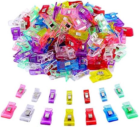 IPOW 100 PCS-2 Sizes|70 Small 30 Medium Plastic Clips Multicolor for ...