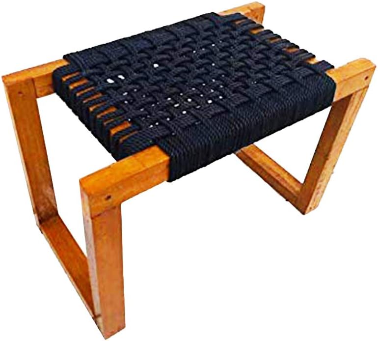 AZUKA® Furniture Wooden Rope Bench | Black for Home, Office and Outdoor ...
