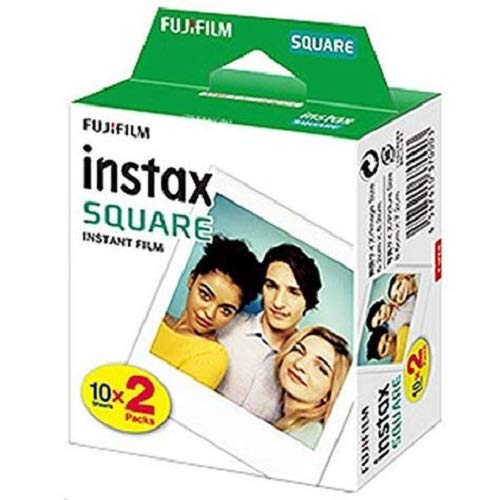 Fujifilm FILM INSTAX SQUARE WW (10X2 PK) Kit de 2 Films 10 vues Blanc ...