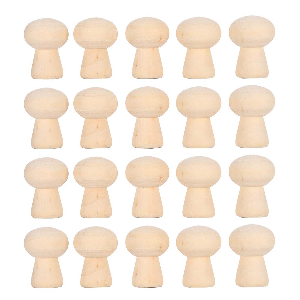 20pcs Peg Doll Bodies Natural Unfinished Wooden Peg Doll Bodies ...