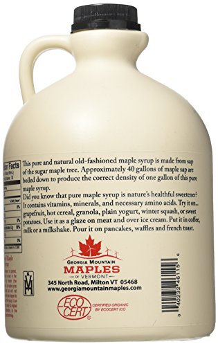 Georgia Mountain Maples Of Vermont, Organic Maple Syrup, Amber Color ...