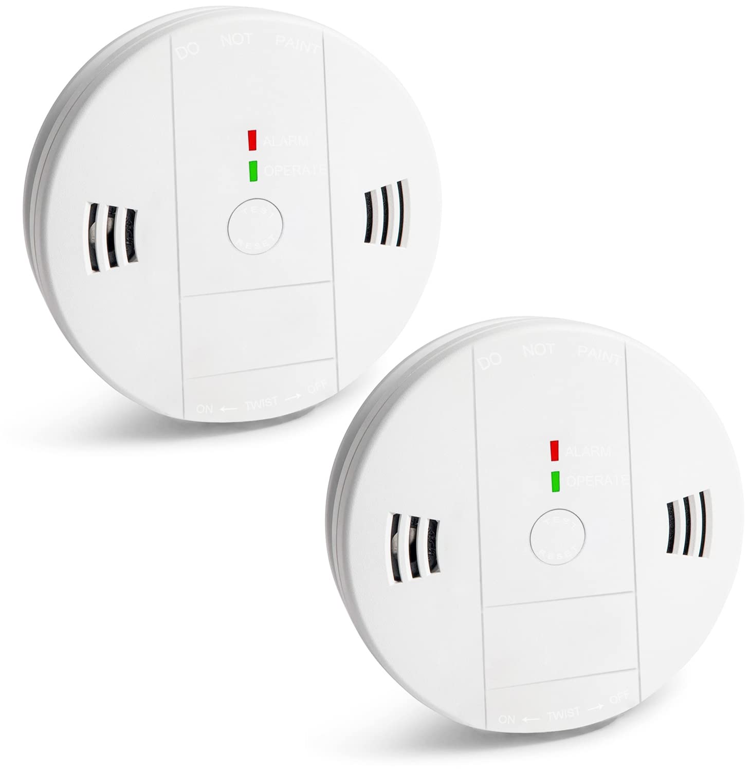 Combination Smoke and Carbon Monoxide Detector Alarm, Beeps Warning ...
