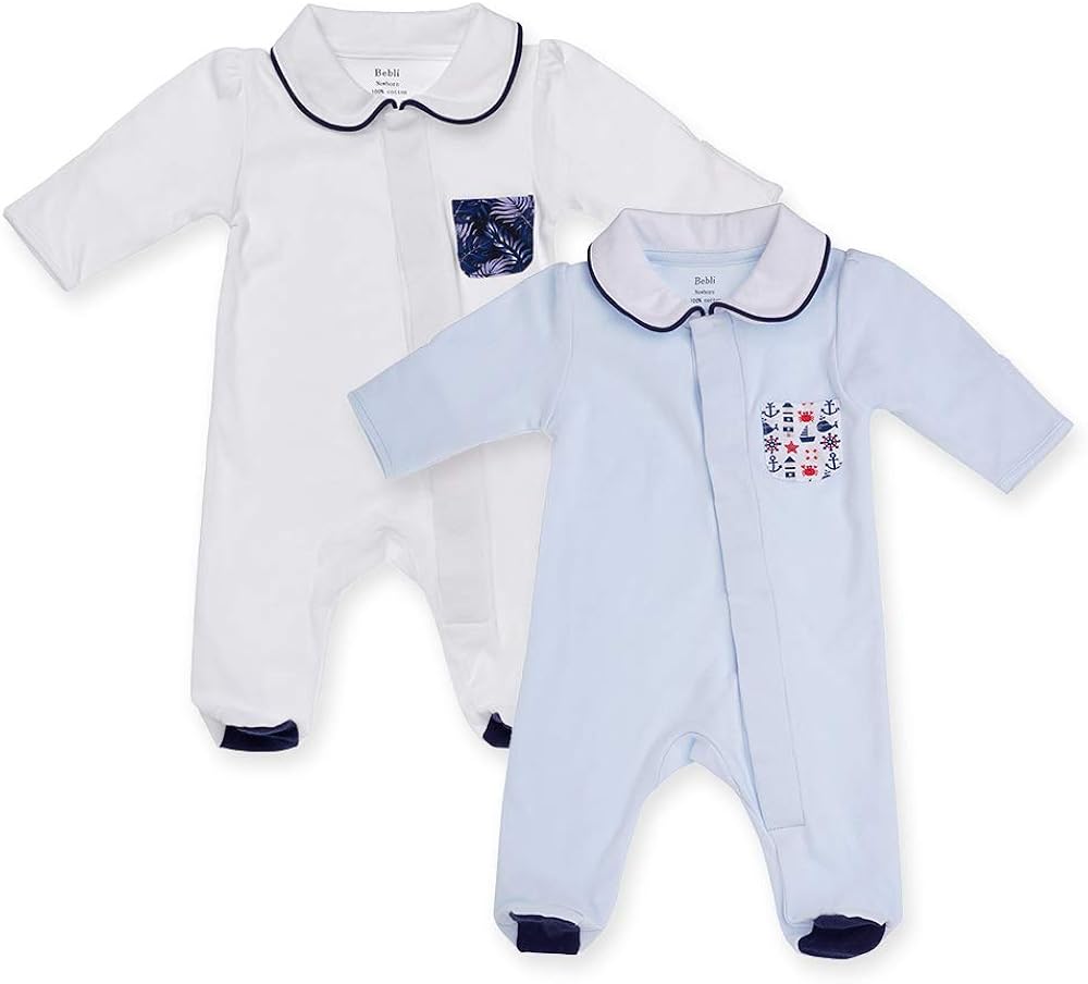Bebli Newborn Baby Sleepsuits for Girls Boys Set with Magnetic ...