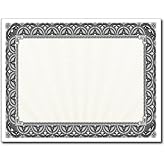 Amazon.com : Gold Border Blank Certificate Paper - 100 Pack - 8.5" x 11 ...