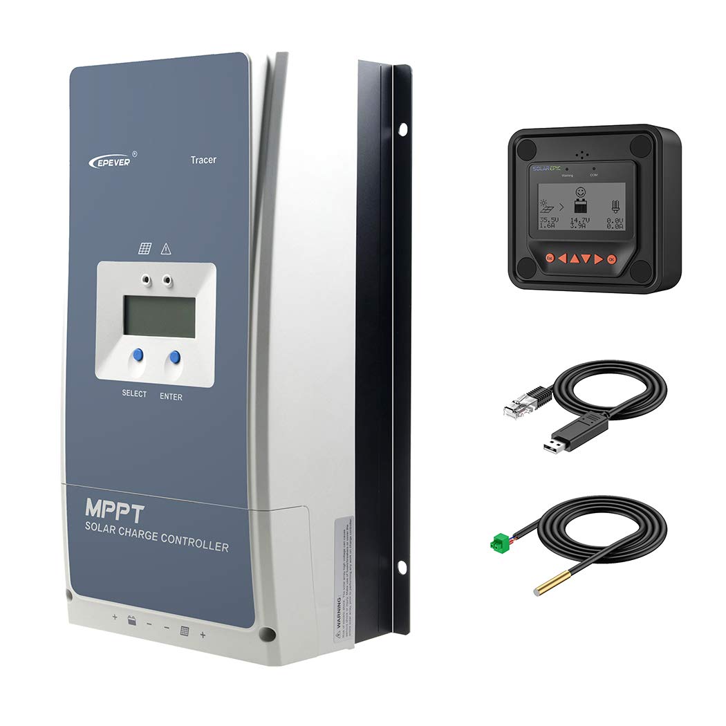 EPEVER MPPT Solar Charge Controller 80A Negative Ground 200V PV Solar ...