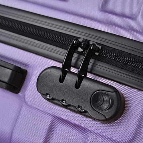 Hipack Hardside 3-Piece Spinner Luggage Set, Lavender, One_Size ...