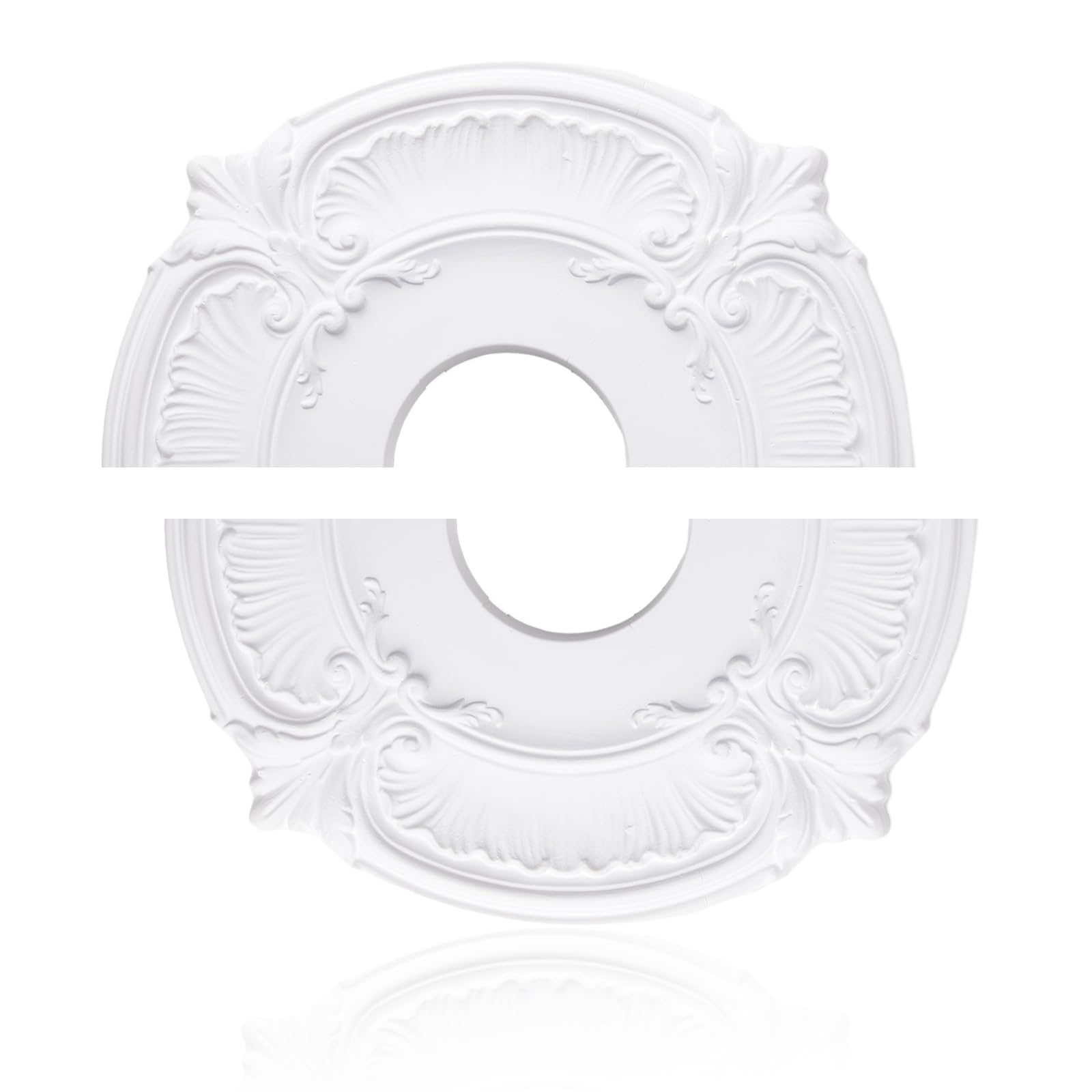 INCREWAY 1Pack Split Lighting PU Ceiling Medallion Ceiling Cover Plate ...