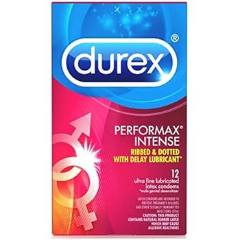 Amazon.com: Durex Condom Prolong Natural Latex Condoms, 12 Count ...