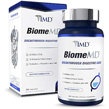 Amazon.com: 1MD BiomeMD Probiotics - 62 Billion CFUs, 15 Clinically ...