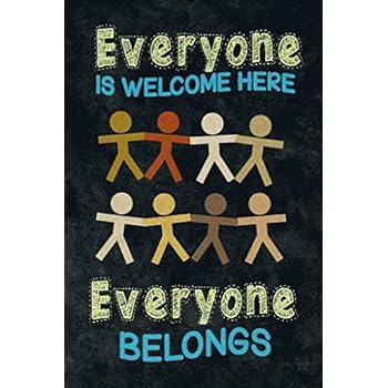 Amazon.com: Everyone is Welcome Here Everyone Belongs Classroom Poster ...