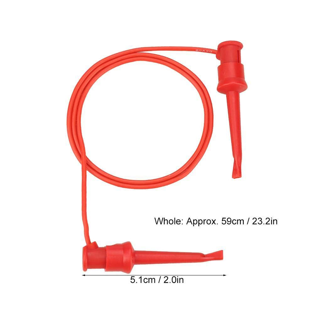 Youmile 5PCS Test Hook Clip Dual Silicone Probe Test Lead 5 Color For ...