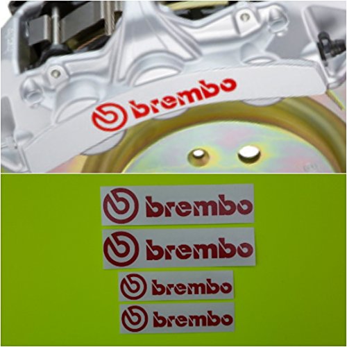 R&G Brembo 6 Piston & 4 Piston HIGH TEMP Brake Caliper Decal Sticker ...