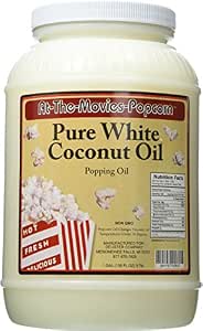 Amazon.com : White Coconut Popcorn Popping Oil (128oz) : Grocery ...
