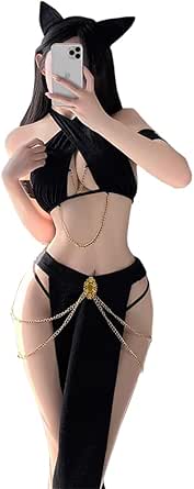 JasmyGirls Sexy Cosplay Lingerie Cat Egyptian Cleopatra Costume Halloween Princess Leia Outfit ...