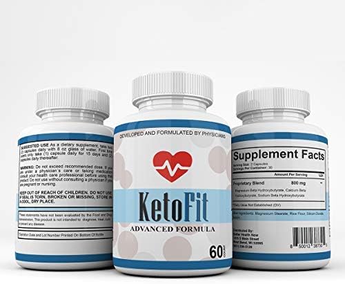 Keto Fit Advanced Formula - Ketosis Weight Loss Support - 120 Capsules ...