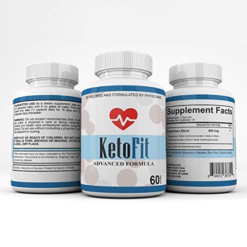 Keto Fit Advanced Formula - Ketosis Weight Loss Support - 120 Capsules ...
