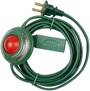 "Christmas Tree Foot Or Hand Switch Controled Green Indoor Extension ...