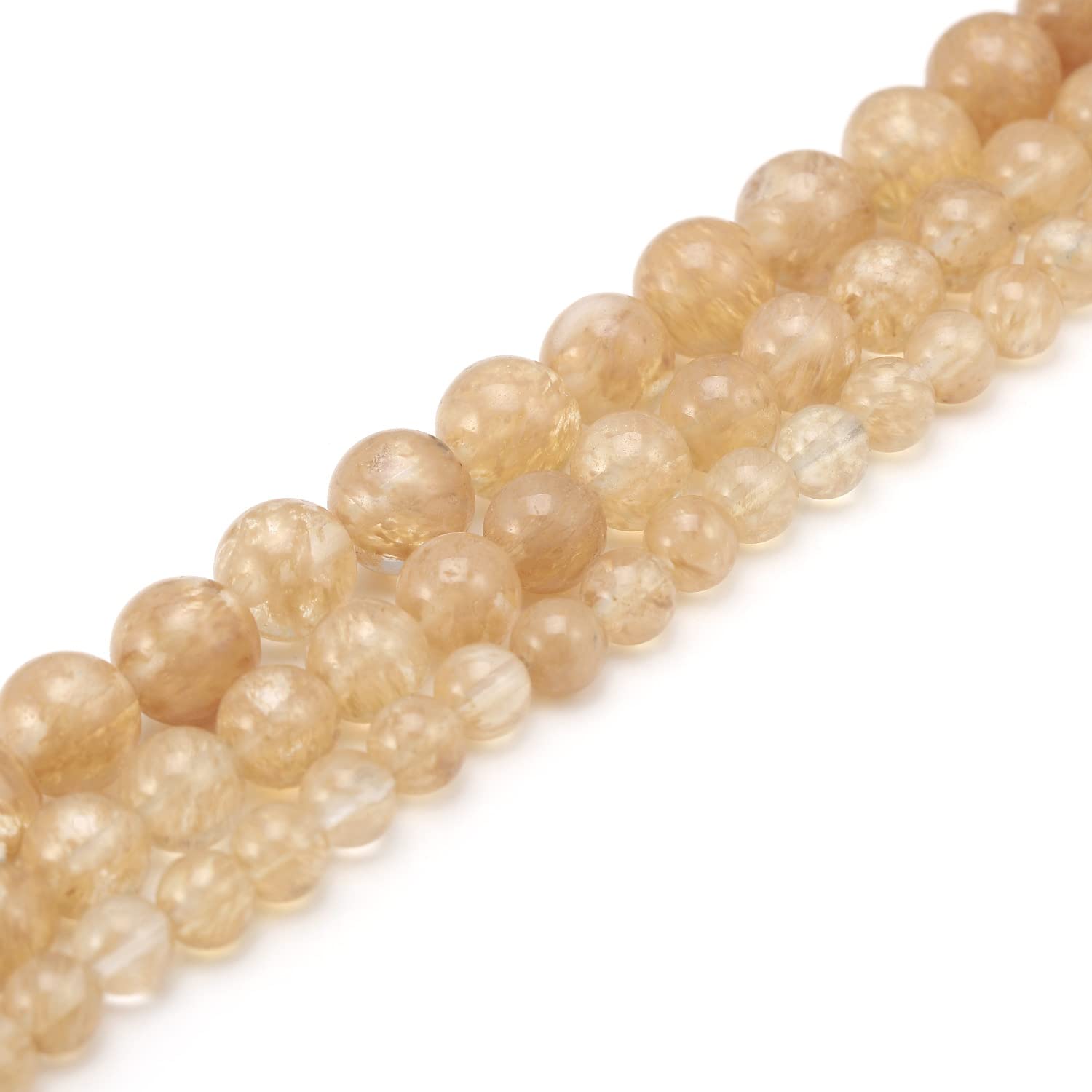 Mua Youngbling Natural Crystal Beads for Jewelry Making,8mm Gold ...