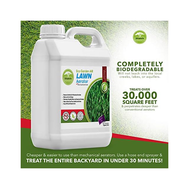 Eco Garden PRO Liquid Lawn Aerator - Liquid Soil Conditioner | Clay ...