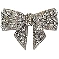 Amazon.com: DIY Craft Knot Bow Patches with Crystal Rhinestone Applique ...
