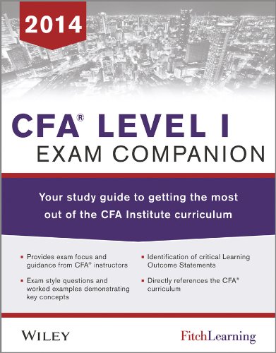 CFA level I Exam Companion: The Fitch Learning / Wiley Study Guide to ...