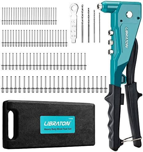 Libraton Heavy Duty Rivet Gun, Robust Professional Riveter, Pop Rivet ...