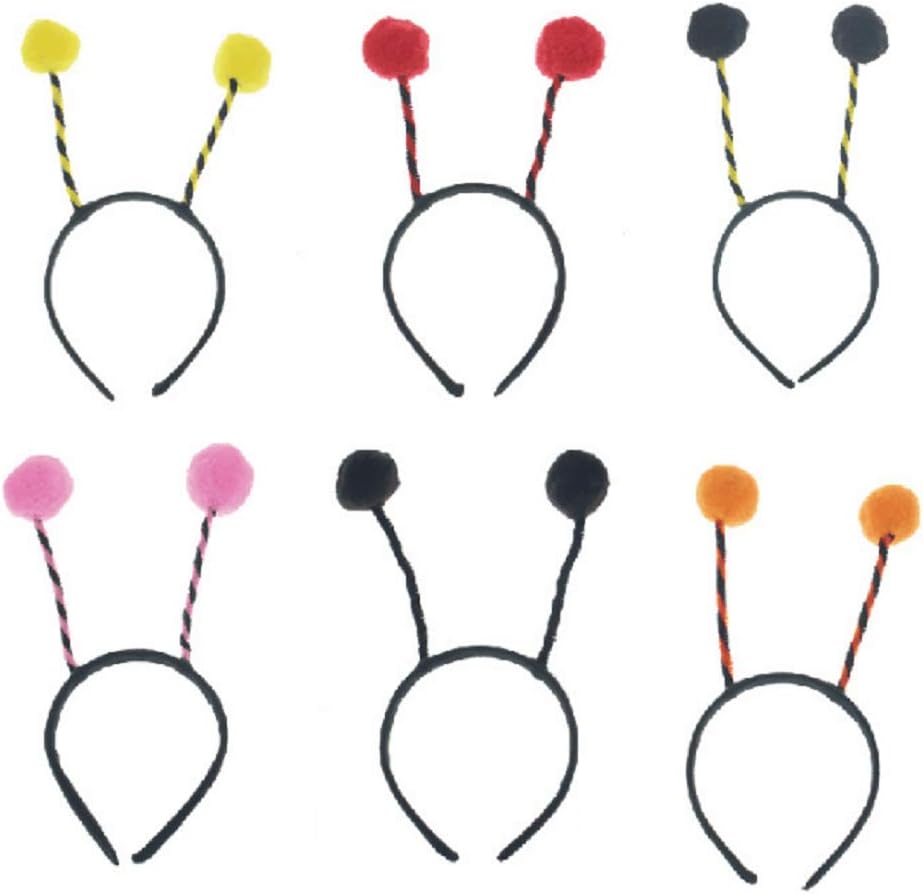 Amazon.com: 6 Pack Ant Animal Antenna Headband Hairband Halloween ...