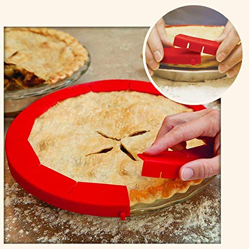 Adjustable Pie Crust Shield Silicone Pie Protectors Adjustable Bake ...