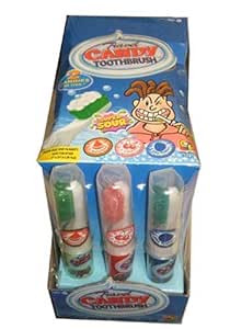 Amazon.com : Super Sour Travel Candy Toothbrush-2 Candies in One, (pack ...