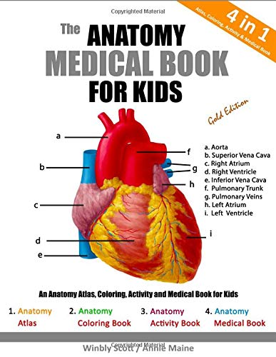 The Anatomy Medical Book for Kids: A Human Anatomy Atlas, Coloring ...